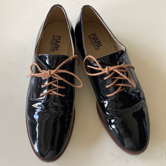 Karl Lagerfeld | Shoes | Karl Lagerfeld Patent Leather Oxford Shoes ...